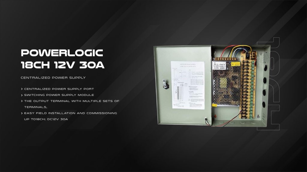 Powerlogic 18CH 12V 30A Centralized Power Supply - STEQ