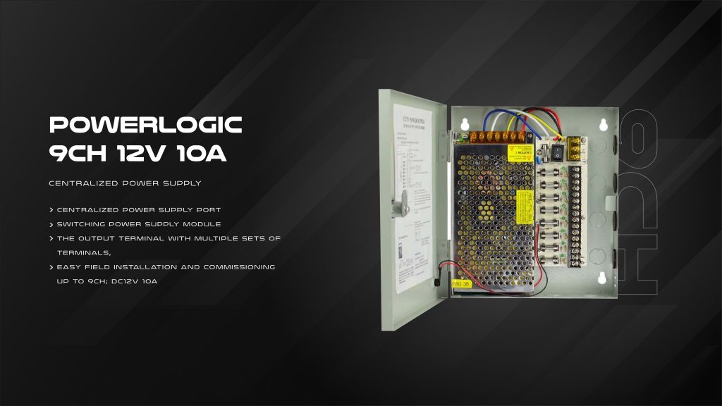 Powerlogic 9CH 12V 10A Centralized Power Supply - STEQ
