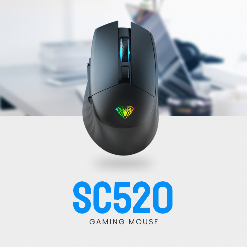 Aula SC520 RGB Dual Mode Wired Gaming Mouse - STEQ