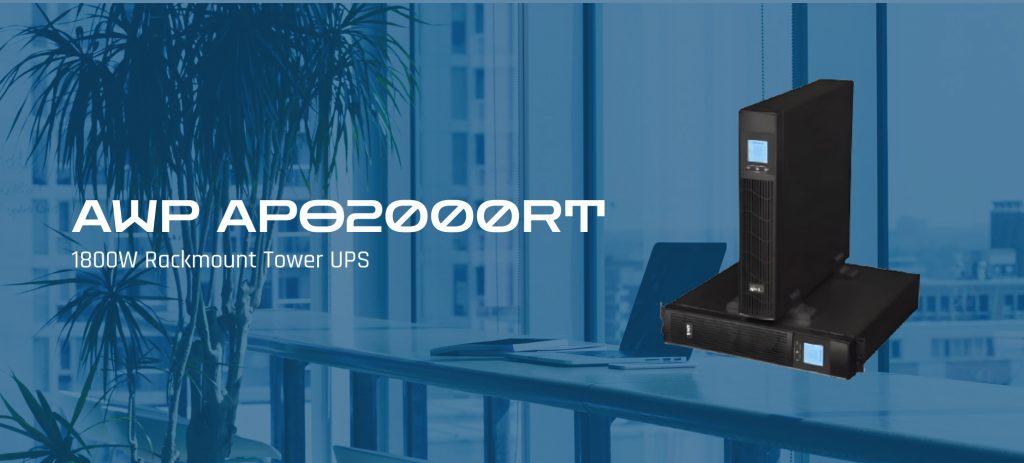 AWP APO2000RT 1800W Rackmount Tower UPS - STEQ