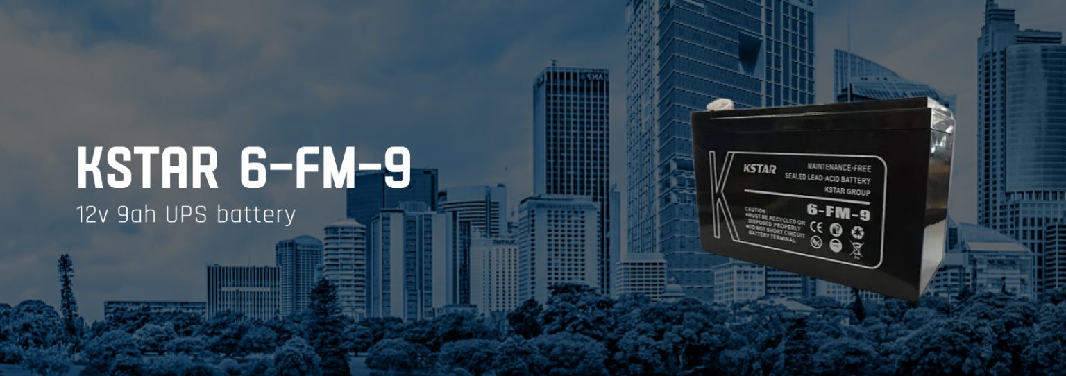 Kstar 6-FM-9 12v 9ah UPS battery - STEQ